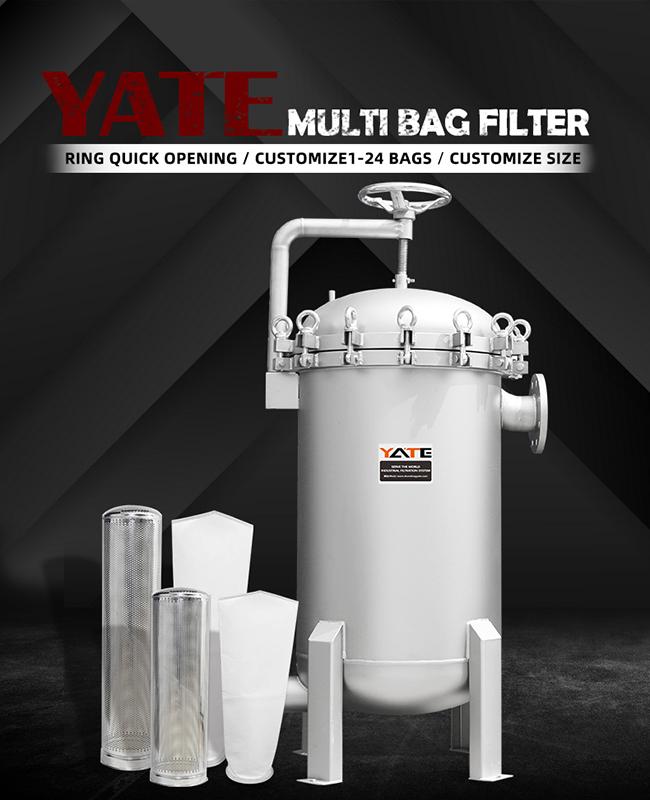 Industry Liquid Filtration System SS316 Stainless Steel Filter Housing