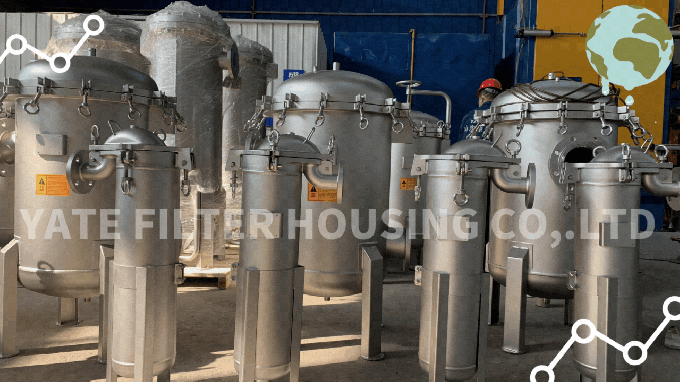 Liquid Filtration Single Bag Filter Housing Sock Filter Housing For ...