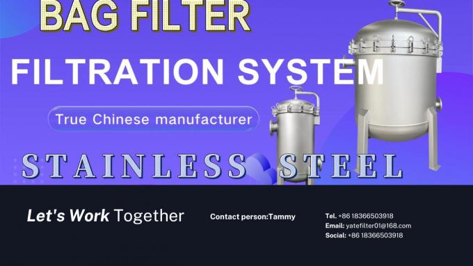 High Pressure Multi Single Filter Housing 304 316L Ss Bag Filter