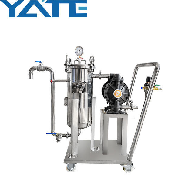 SS Bag Movable Filter Housing Water Treatment Equipment For Ink Emulsion