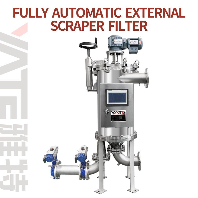 Industrial Paint Ink Automatic Self Cleaning Scraper Filter Housing Equipment