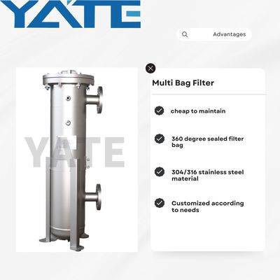 Filtration System Bag Filter Vessel Stainless Steel Bag Housing Filter