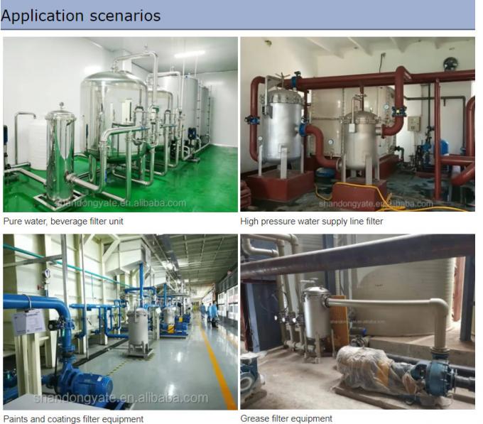 Customized Sintered Cartridge Filter Large Flow Ss Sintered Filter ...